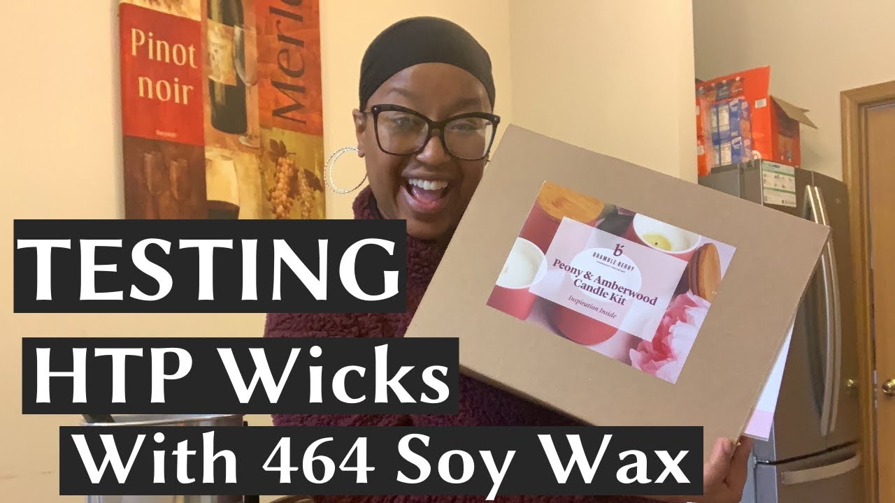 Testing HTP Wicks With 464 | Peony and Amberwood Candle Kit | My Review ...