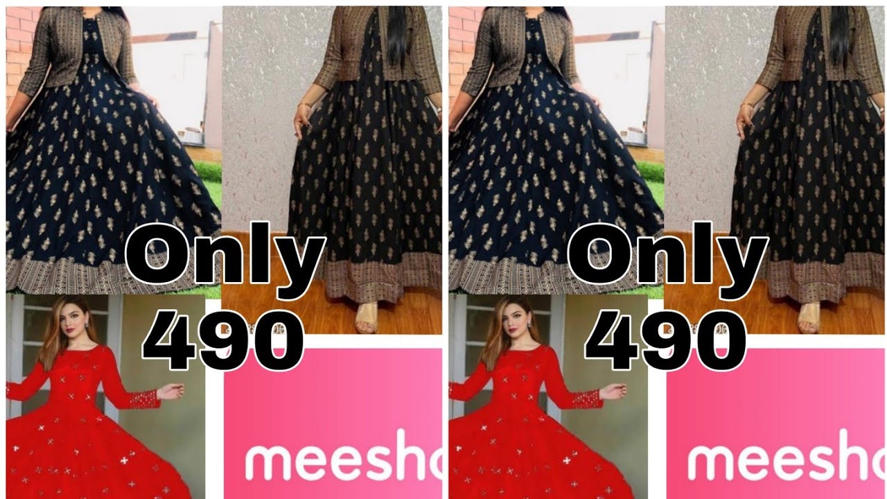 Meesho Gowns review | Only 490 Rupees🤩 | #Meesho - YouTube