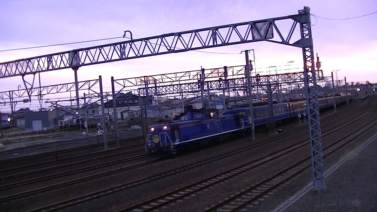 【JR】201レ DD51-1143+14・24系9B「急行はまなす号」苗穂～札幌 - YouTube