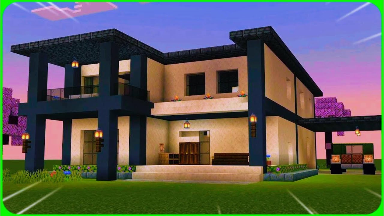 Minecraft Modern House | Exterior Design Guide – Simple and Easy Build ...