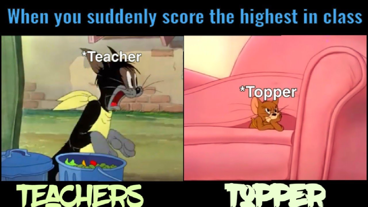 When you suddenly scored the highest marks in class | Tom and Jerry ...