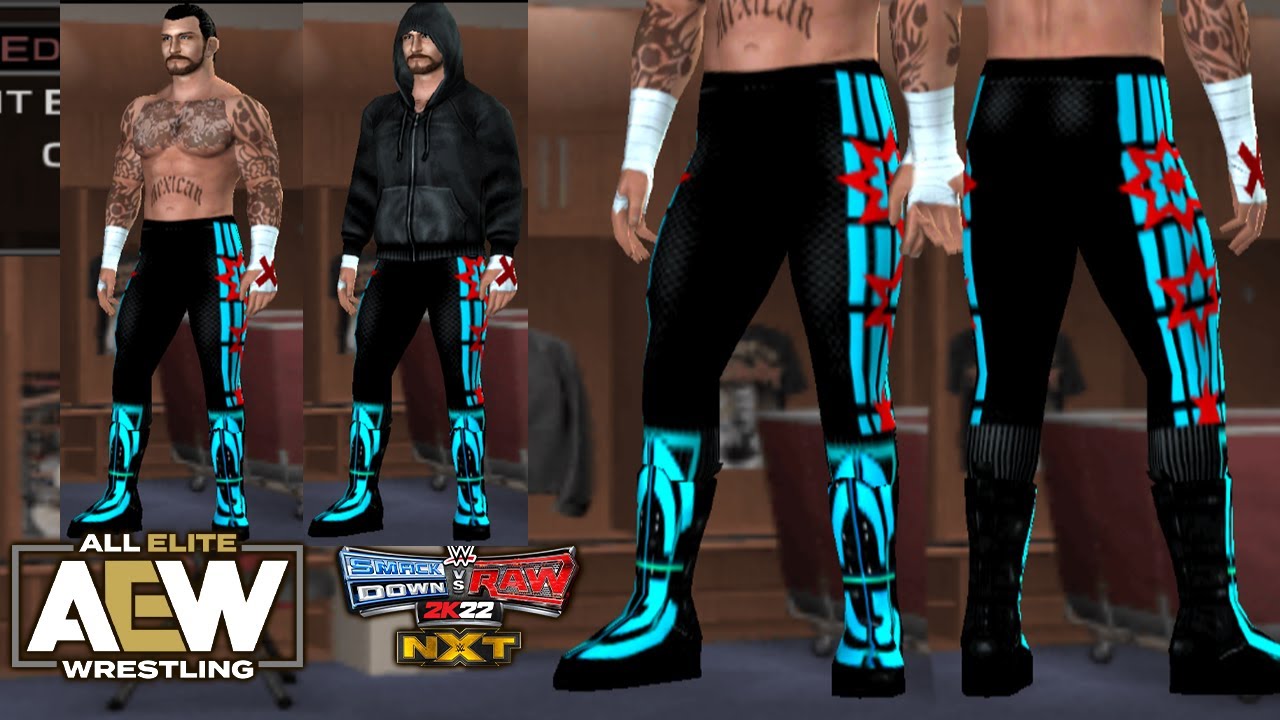 CM Punk AEW ALL OUT Wrestling Gear Tights Design | How to create a ...