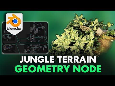 Blender 4 Jungle Terrain Geometry Node