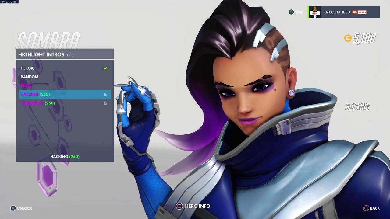 Overwatch: Sombra Fuel Skin All Emotes, Poses, Intros & Weapons + First ...