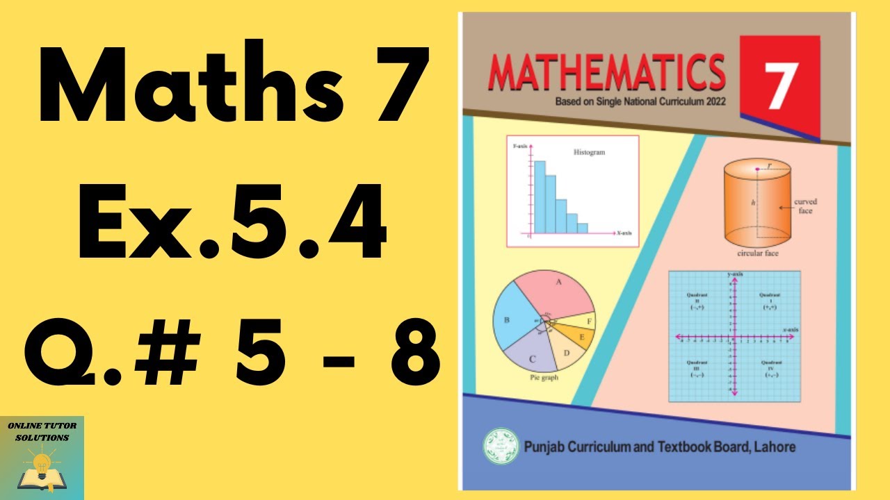 Ex 5.4 Q.No.5 - 8 Maths 7 New Book | class 7 Math New Book Exercise 5.4 ...