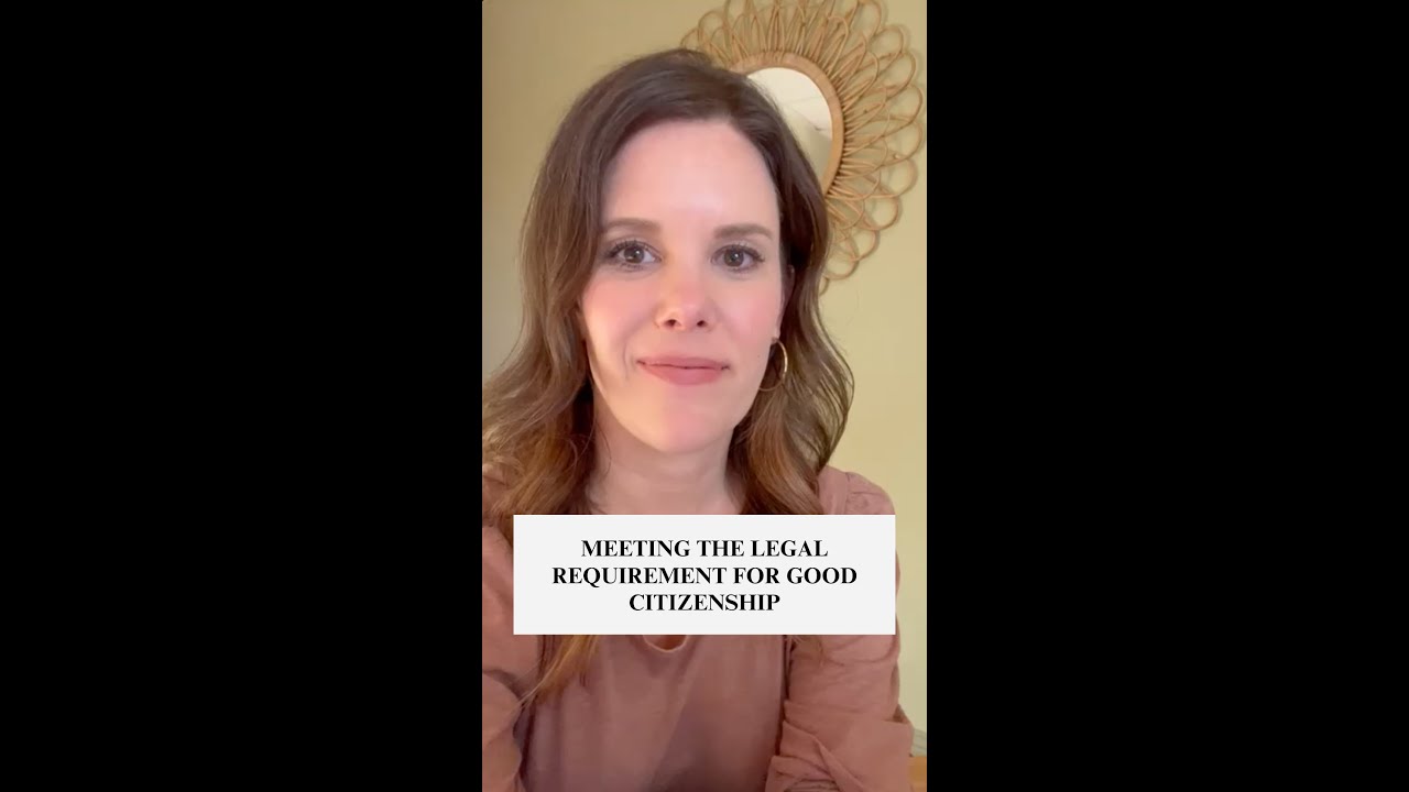 How to Legally Meet the TX Good Citizenship Requirement - YouTube