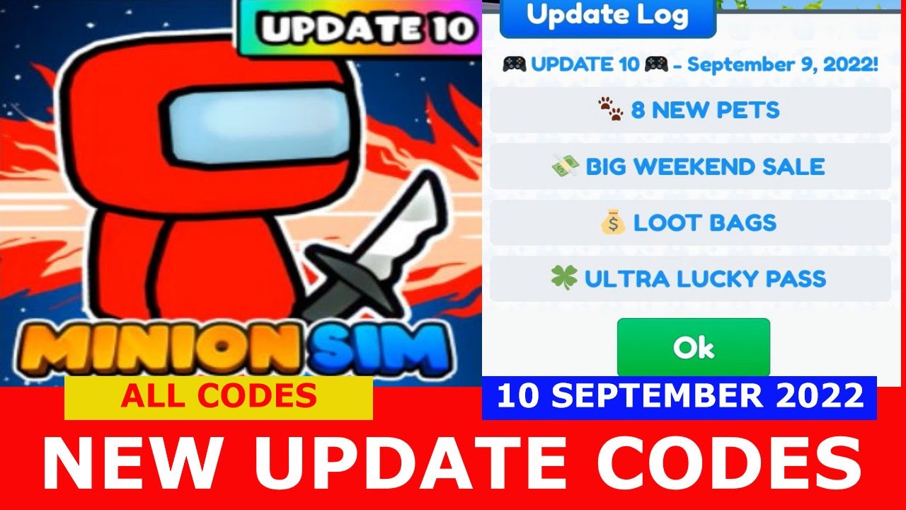 NEW UPDATE CODES [🎮VIDEO GAMES] ALL CODES! Minion Simulator ROBLOX | 10 ...