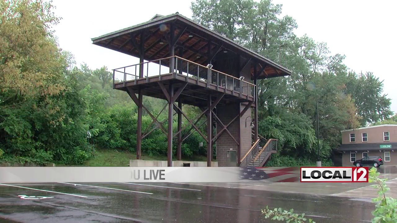 New railroad viewing platform opens in Ludlow - YouTube