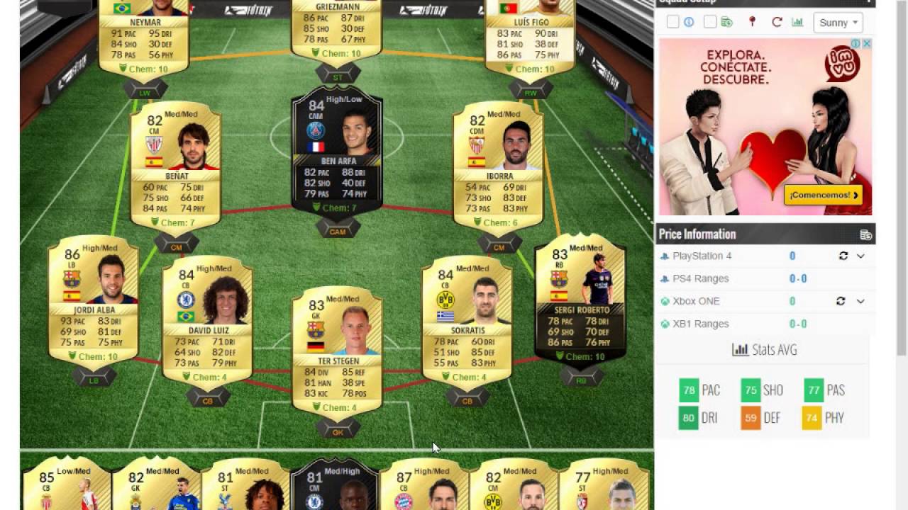 FUT DRAFT SIMULATOR FIFA 17 - YouTube