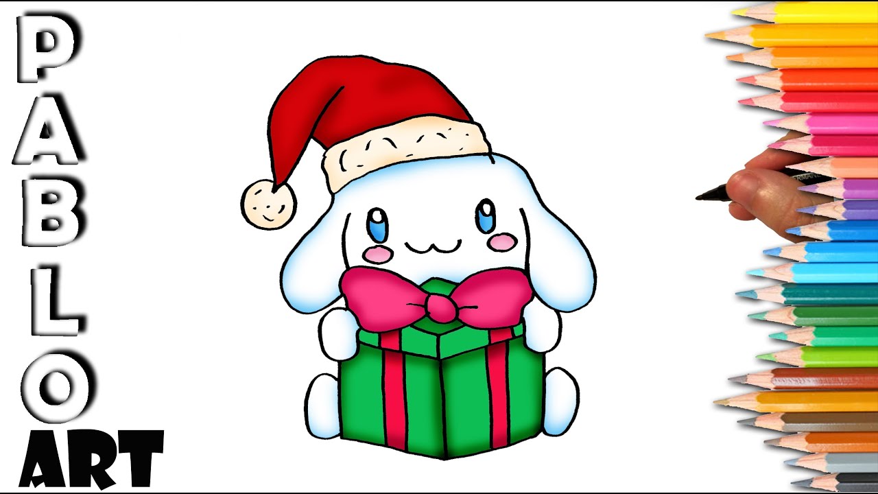 How to Draw 🎅 Cinnamoroll as Santa claus from Sanrio for Christmas ...