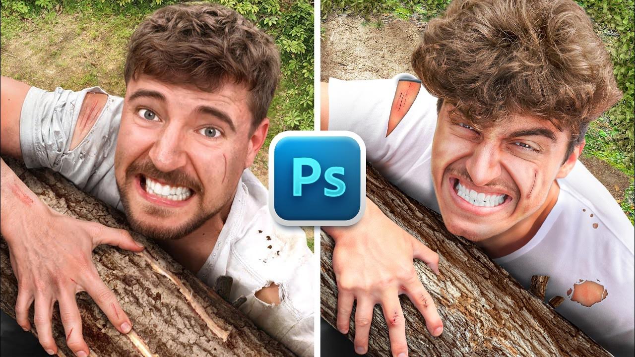 How to Create a MrBeast Thumbnail in Photoshop - YouTube
