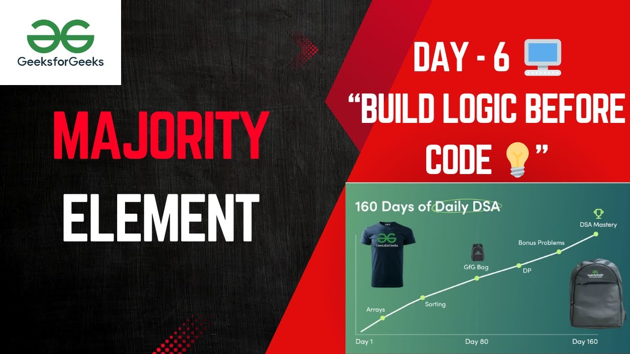 Majority Element II Logic Explained 🔍|Day 6 GFG 160 Days Challenge ...