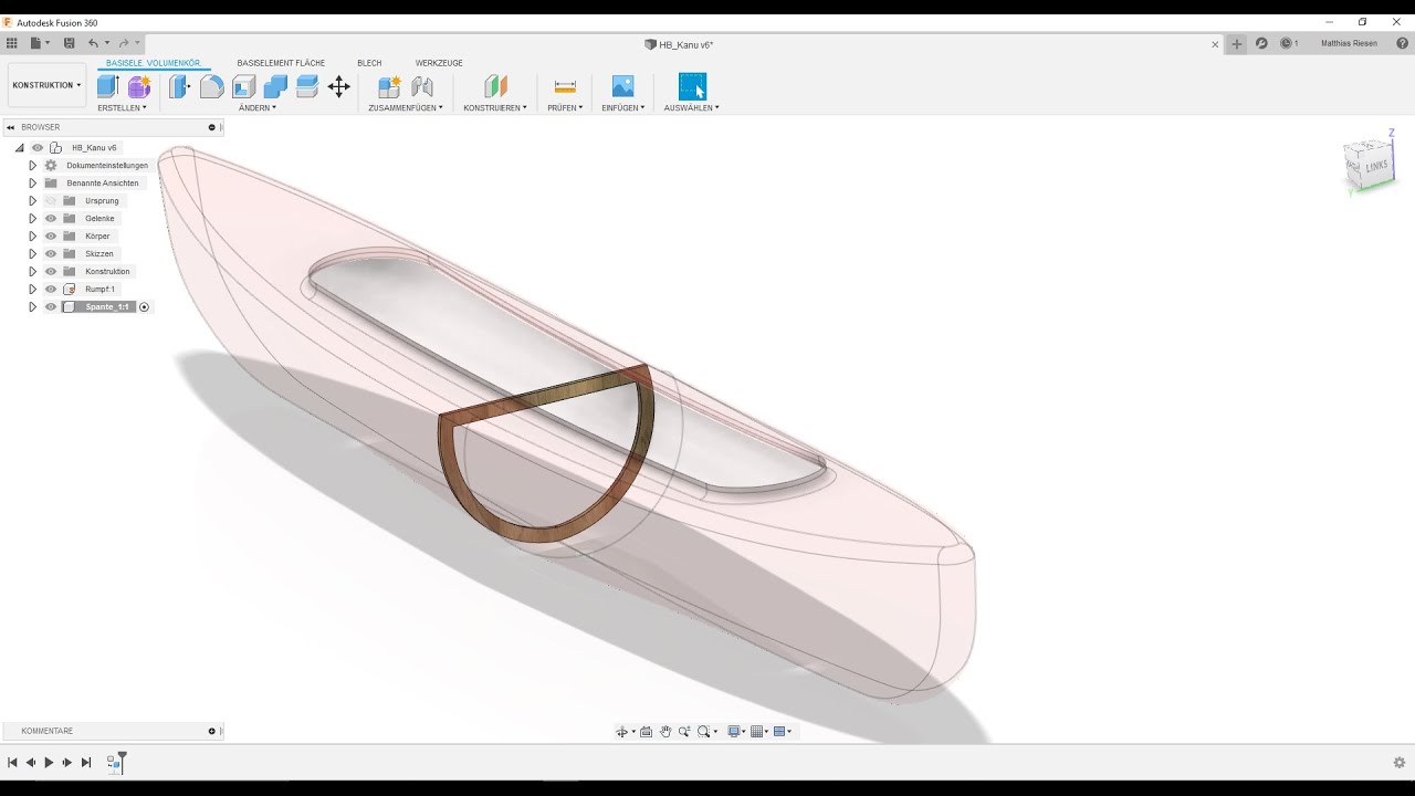 Autodesk Fusion 360 Teil 2/2 - Surface Modeling Boat Boot Konstruktion ...