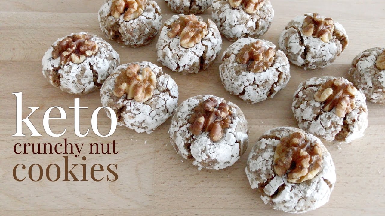 Keto Crunchy Nut Cookies - YouTube