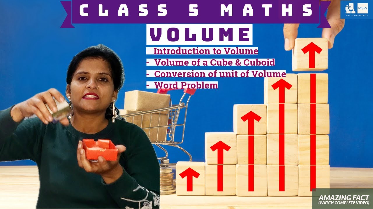 Volume | Class 5 Maths | Volume of Cube and Cuboid | Unit Conversion ...