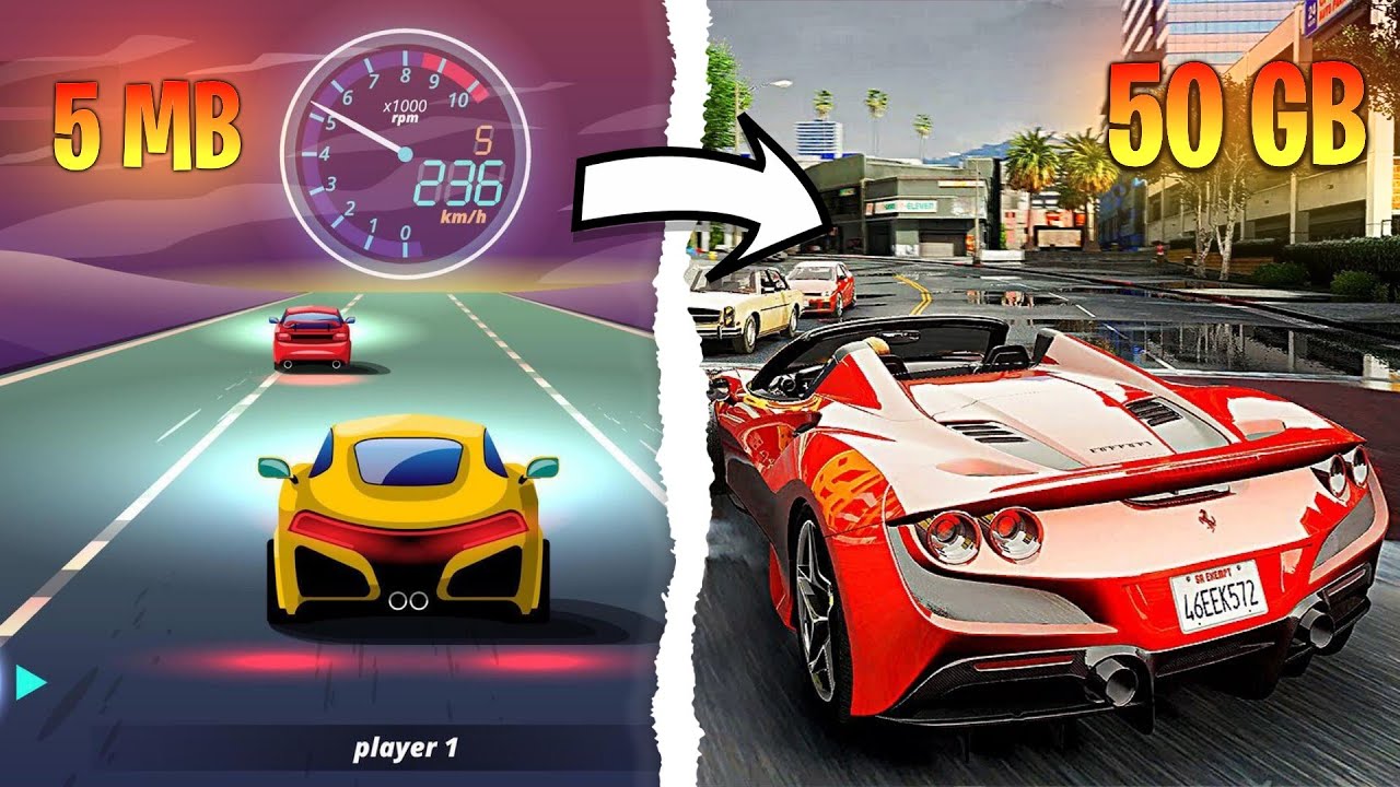 LOW GRAPHICS vs HIGH GRAPHICS GAMES 😀 - YouTube