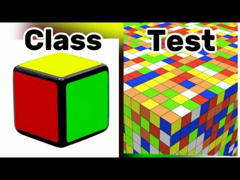 What teacher teaches in the class vs The Test - YouTube