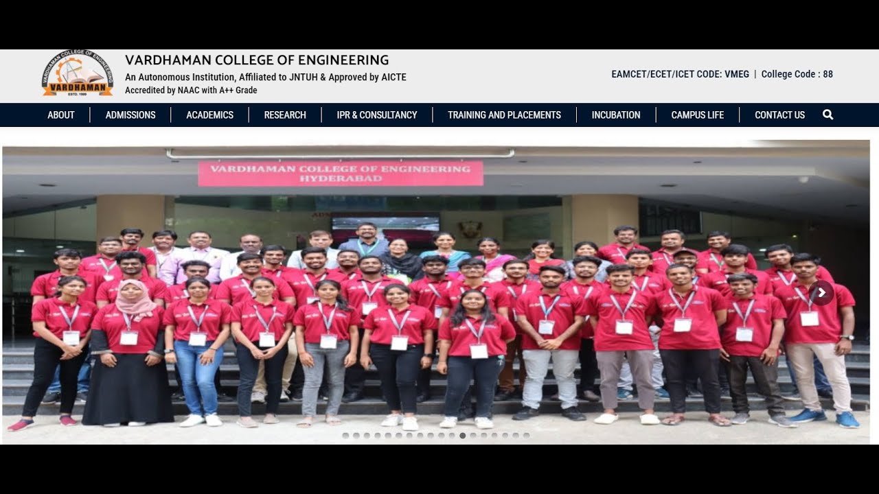 VARDHAMAN COLLEGE OF ENGINEERING 60 MBA SEATS / TS ICET CODE VMEG / IQ ...