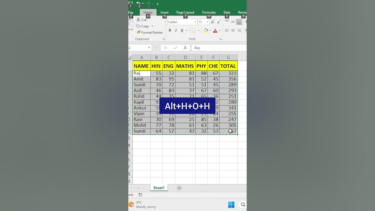 increase Row height in Excel #excel - YouTube