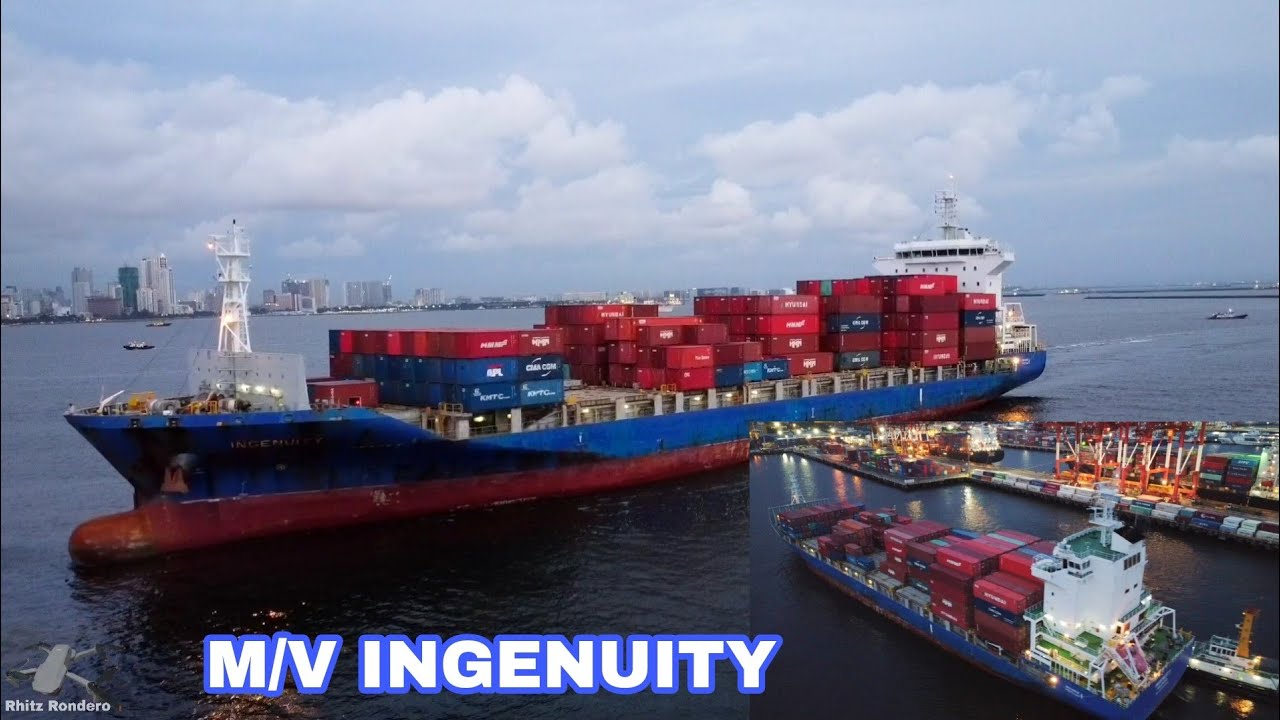 CONTAINER SHIP M/V INGENUITY / MANILA BAY - YouTube