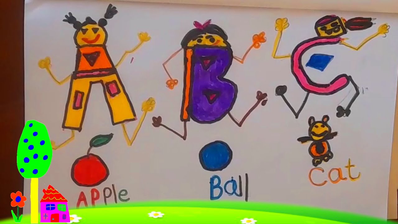 Drawing Ideas | ABC | Drawing and Coloring | How to Drawing Art Step By ...