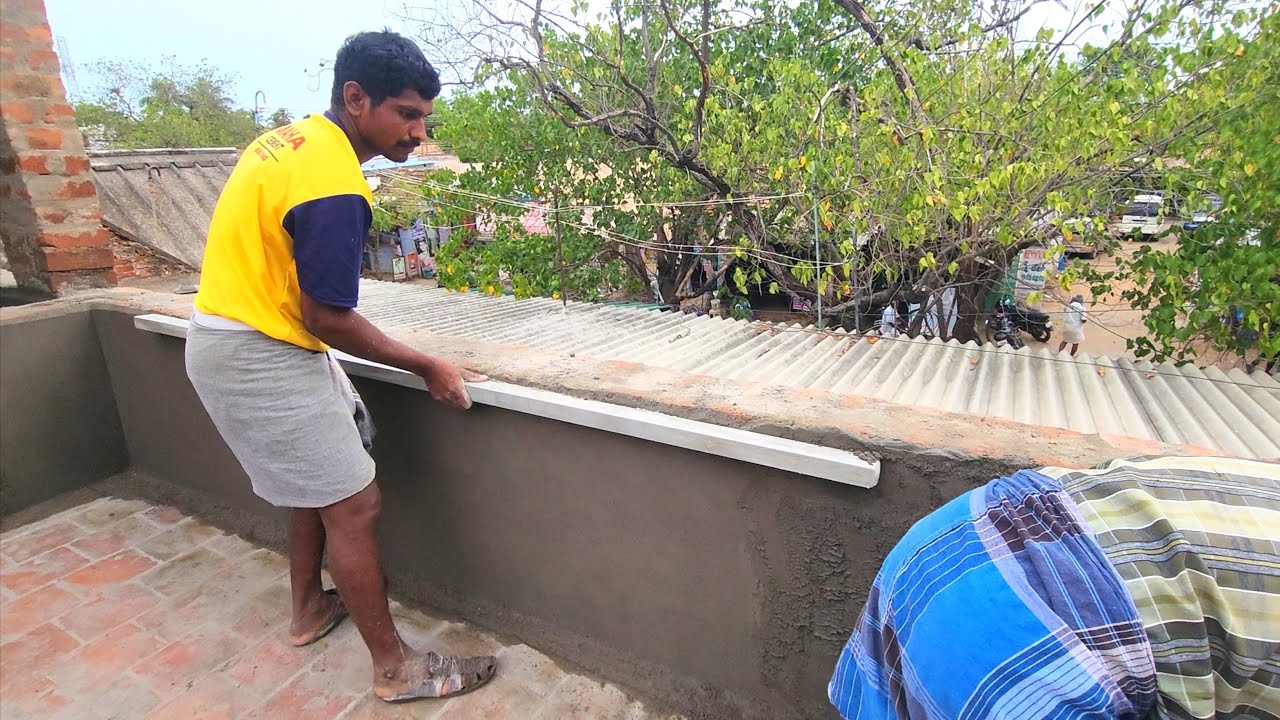 Excellent techniques of Wall Plastering-House roof hand wall plaster ...