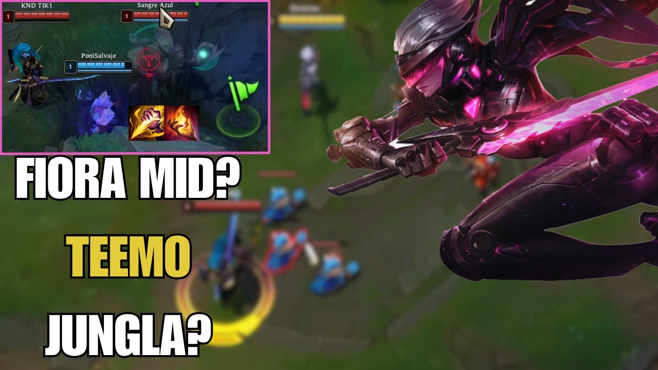 🤠 ¿Fiora MID? ¿Teemo JUNGLA? simplemente una ranked en LAS.. 🤠 - YouTube