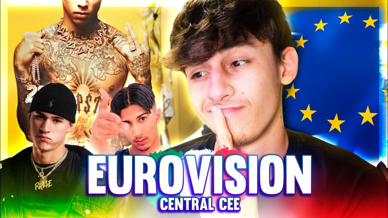 ITA REACTION - Eurovision - Central Cee ft. Rondo, Baby Gang Ecc ...
