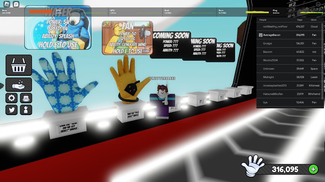 how to get fan glove+showcase glove in slap battles - YouTube