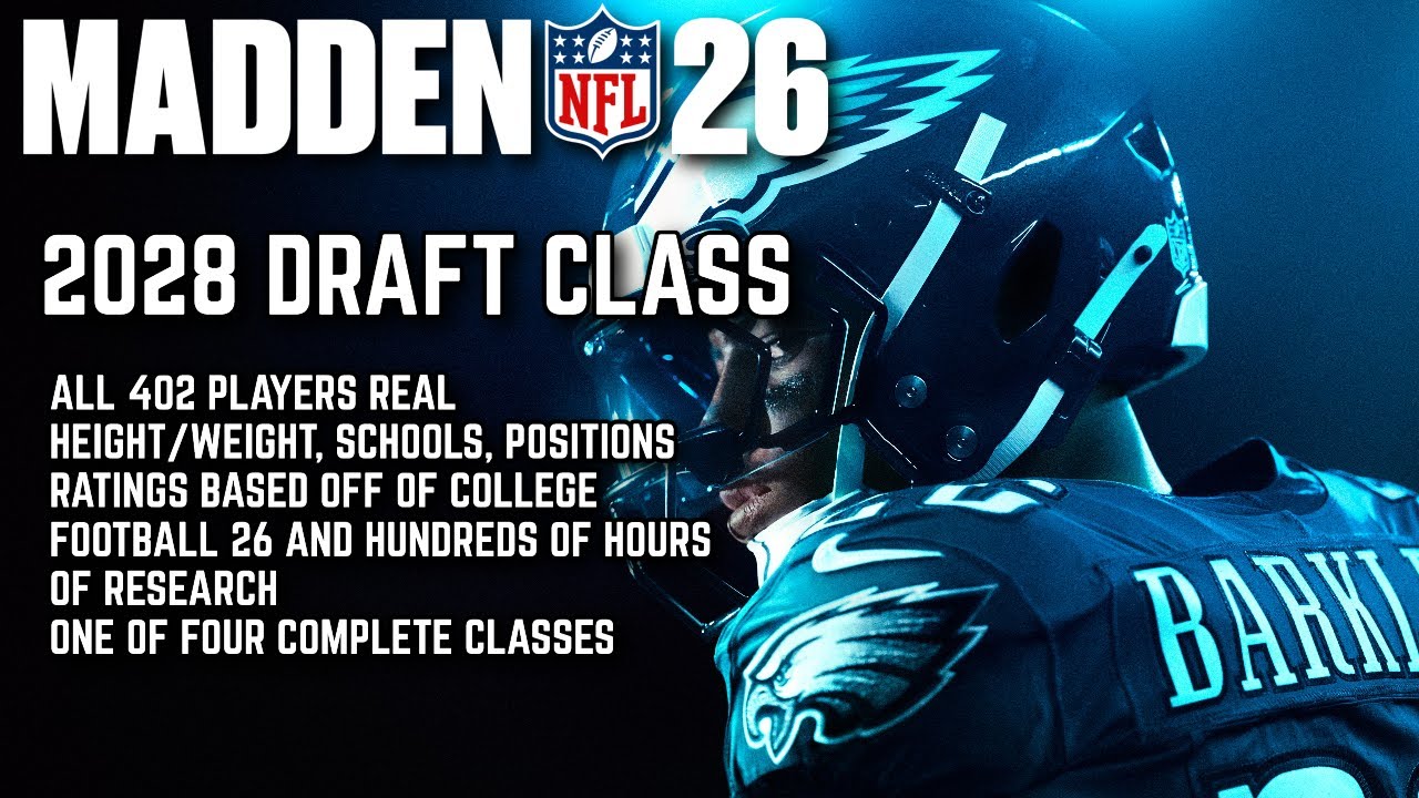 Madden NFL 26 - 2028 Draft Class OUT NOW!!! - YouTube