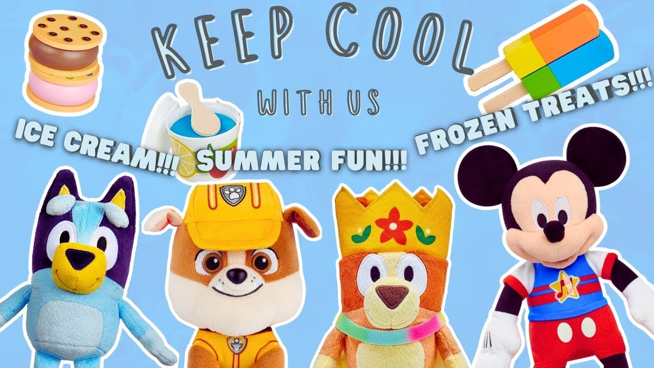 Bluey, Bingo, Rubble & Mickey Summer Fun! 🌞| Melissa & Doug Frozen ...