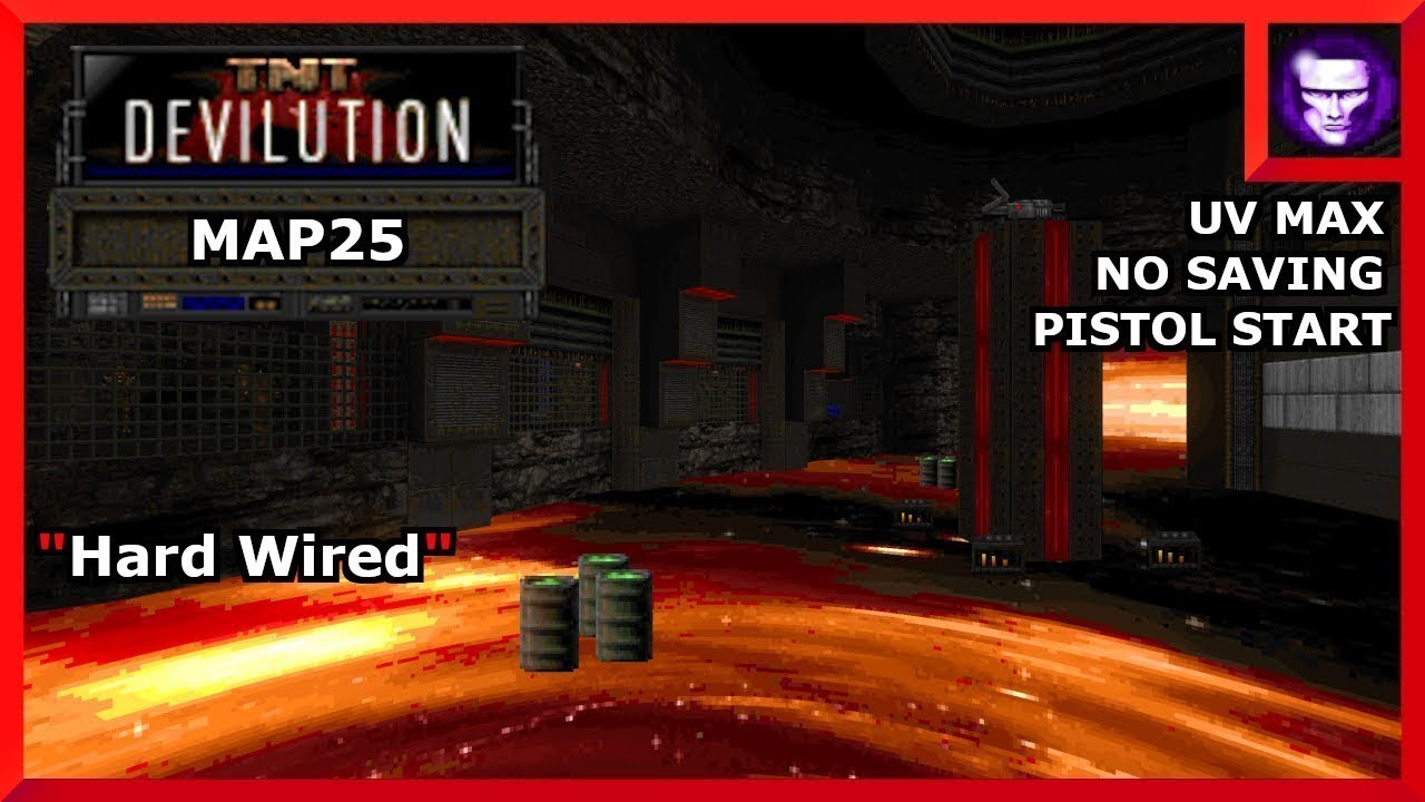 Final Doom TNT: Devilution UV 100% Map25 "Hard Wired" - YouTube