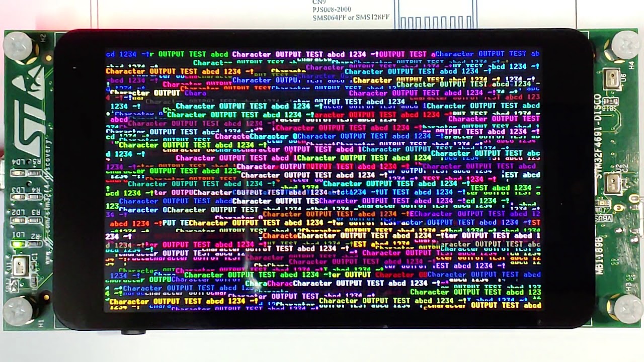STM32F469 Discovery Board LCD Output Test - YouTube