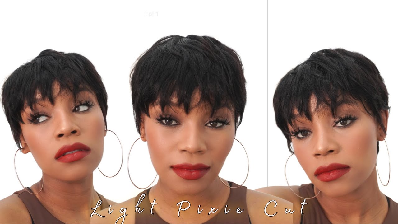 Pixie Cut Wig Easy Install & First Impressions Review ft. Shara Hair - YouTube