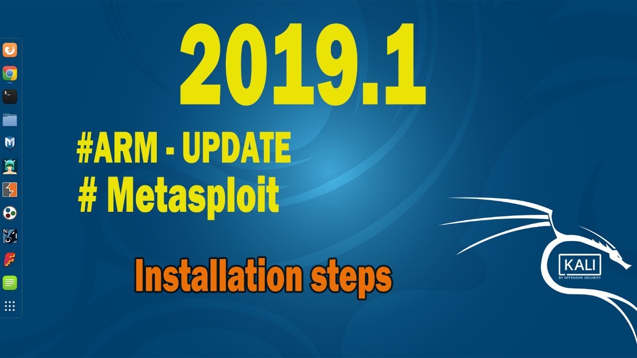 Kali Linux 2019.1 New Update . ( Metasploit ? ARM Update ) - YouTube