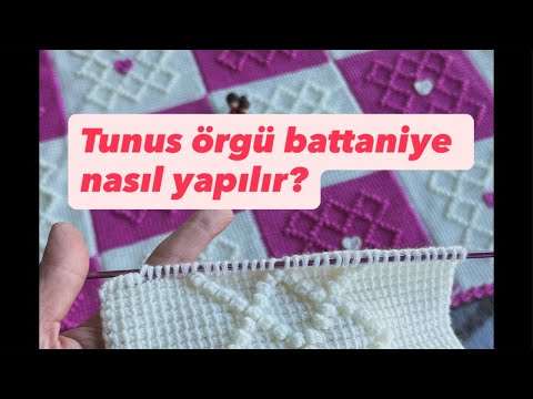 Bebek battaniyesi nasıl yapılır? Tunus örgü yapımı, 🇪🇸 “Aprende a tejer una manta paso a paso 🧶”