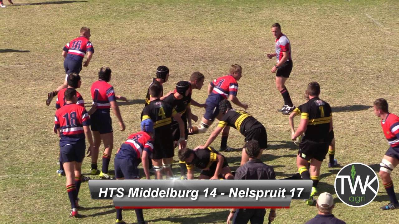 School Rugby Action - u/15 HTS Middelburg vs Nelspruit 23-07-16 - YouTube