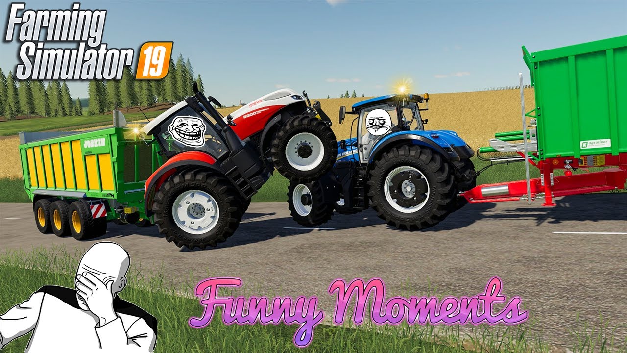 Funny Moments & Crash Compilation - Farming Simulator 19 Multiplayer #4 ...