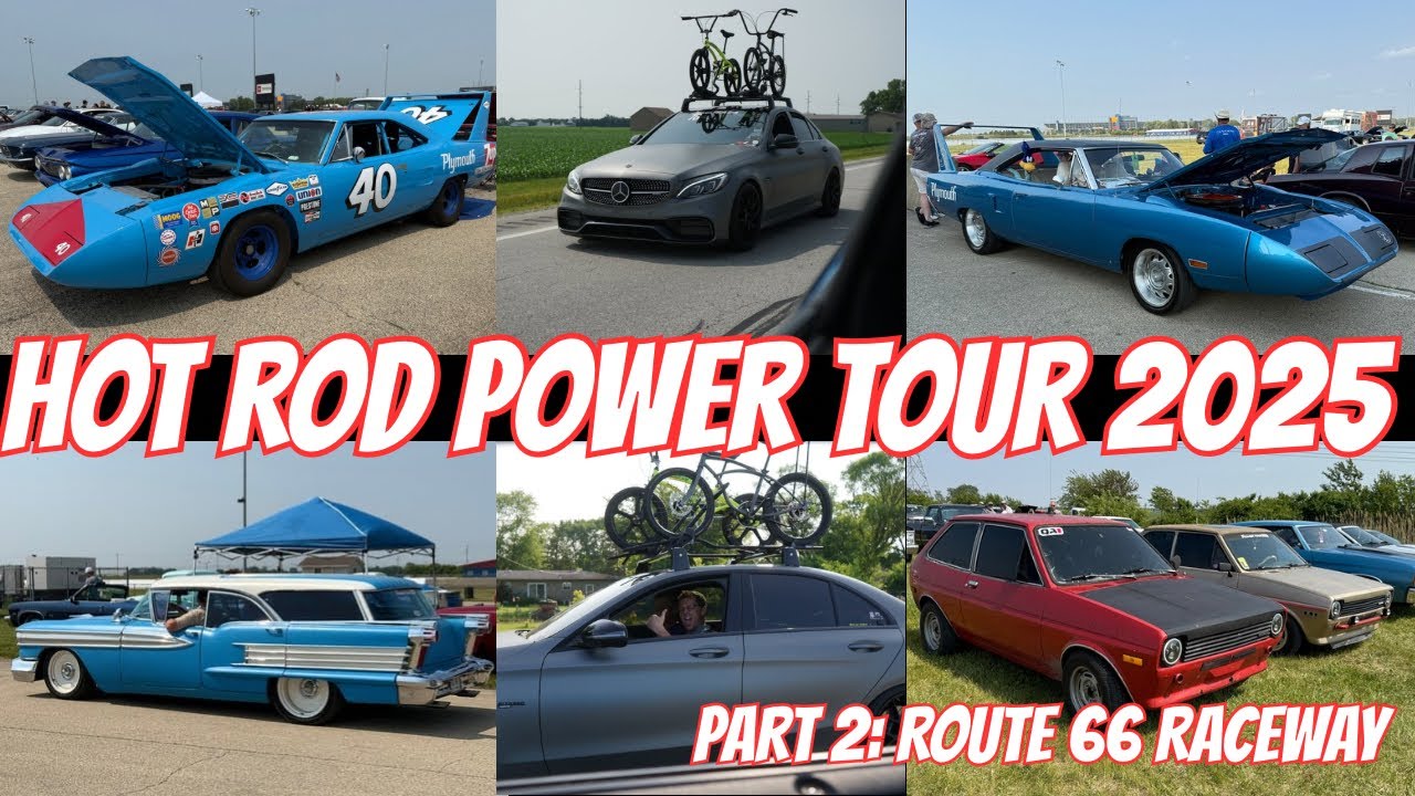 Hot Rod Power Tour 2025 - Route 66 Raceway - First Signs of Trouble for ...