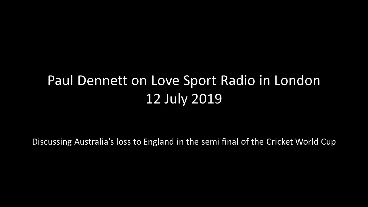 Paul Dennett on English radio again on 12 july 2019 - YouTube