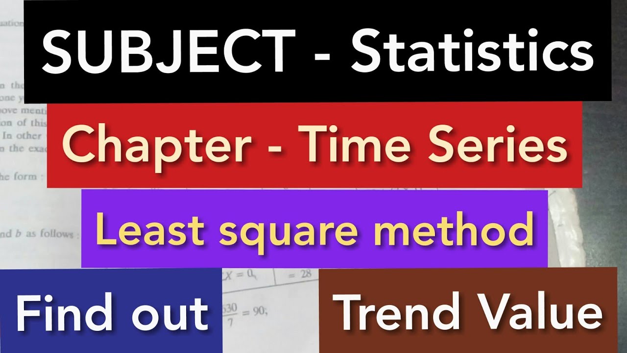 Find out Trend Value and graph in Time Series - YouTube