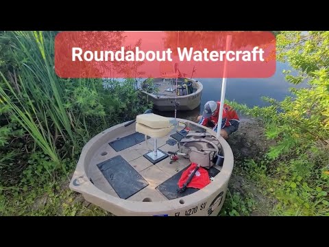 ROUNDABOUT WATERCRAFT!! Bass and Bluegill Fishing at an old farm. - YouTube