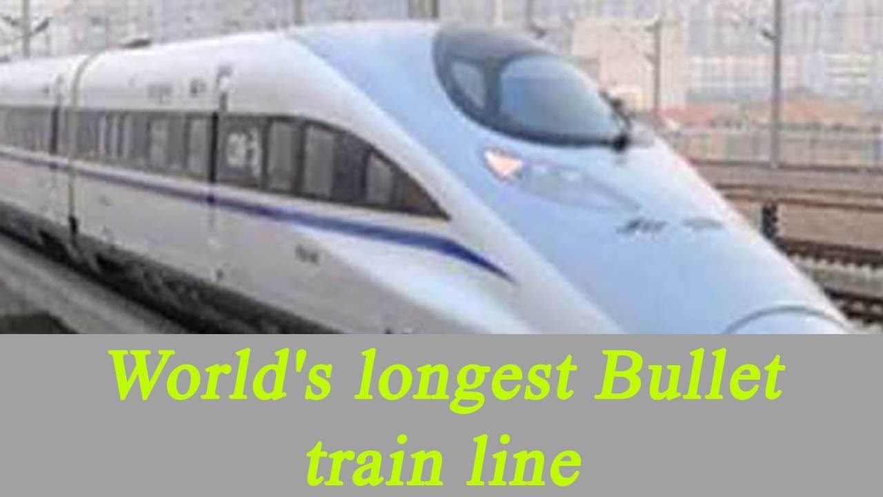 World’s longest bullet train line start in China | Oneindia News - YouTube