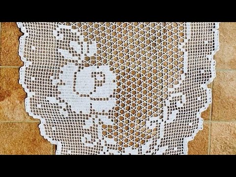 How to Make a Gorgeous Filet Crochet Doily:Beginner-Friendly Tutorial/tablecloth runner(Part39 ...