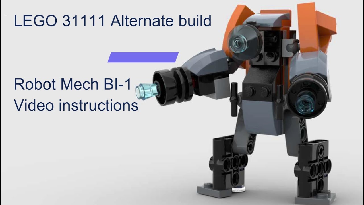 LEGO 31111 MOC, Alternate Build with Instructions: Robot Mech BI-1 ...