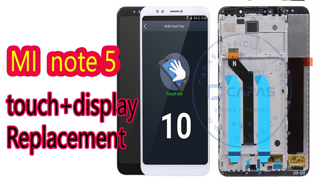 Redmi Touch+Display Replacement Video || MI note 5 dsplay change in RH ...