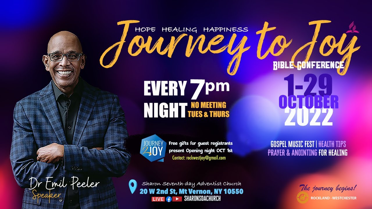 Monday October 10, 2022 | Journey 2 Joy | Night 8 with Speaker Dr. Emil ...