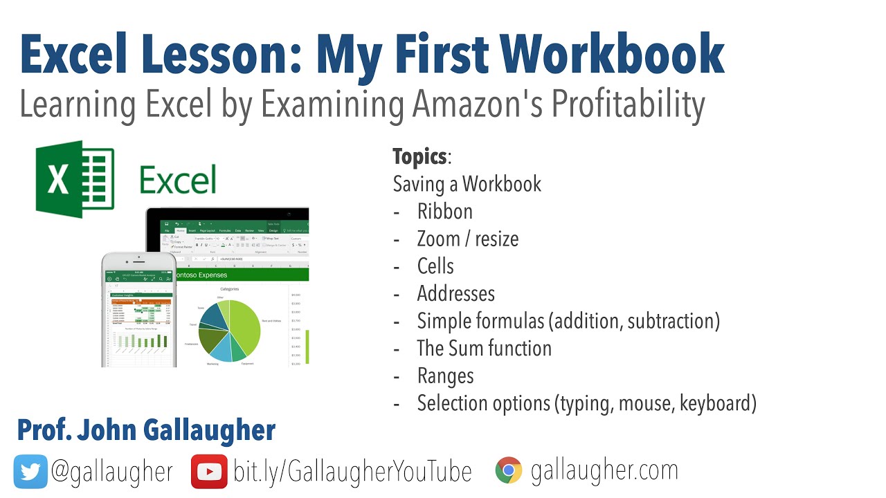 Excel 365 - Lesson 1 - YouTube