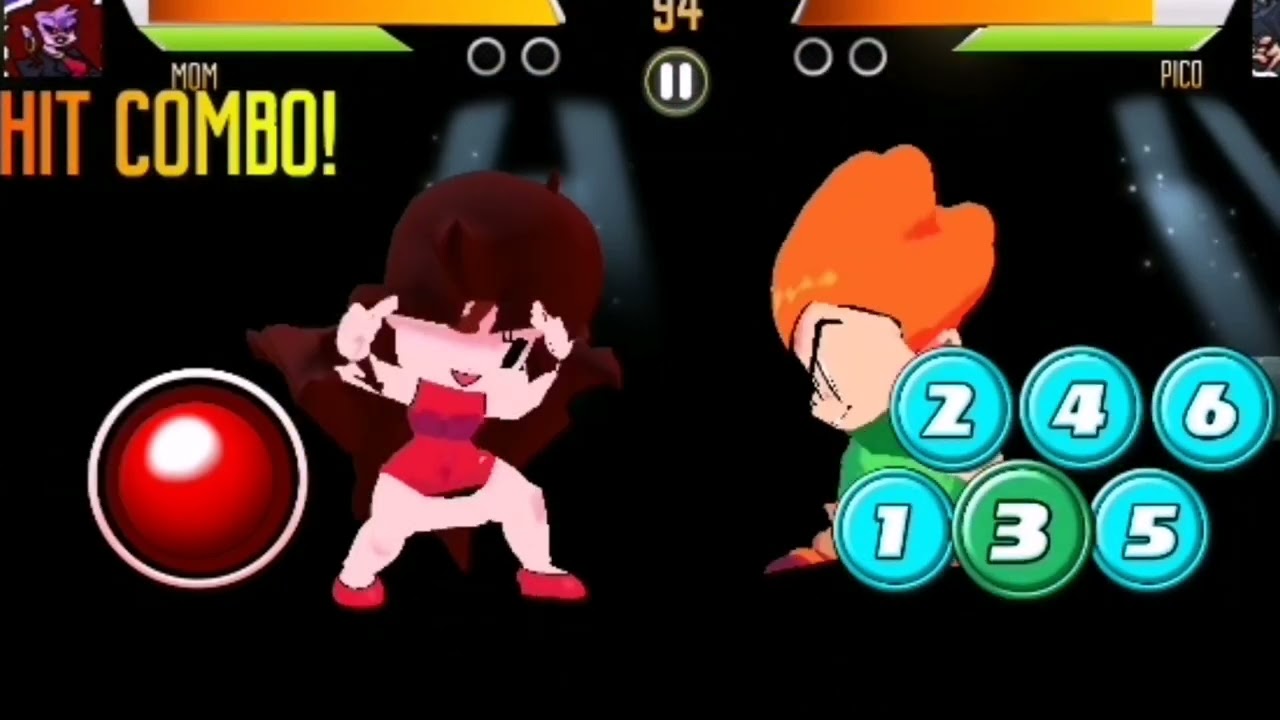 fnf Mom vs pico fight mod) (fnf fight mod mom vs pico lyrics español ...