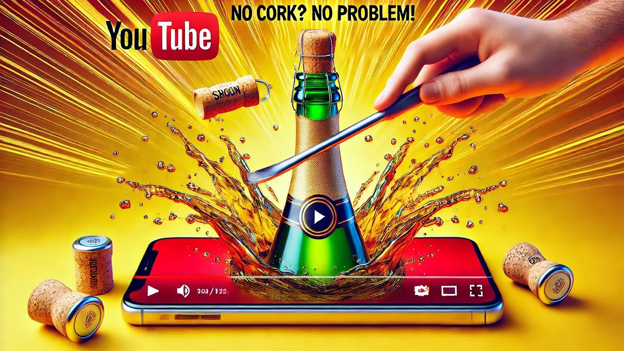 No Cork? No Problem! Resealing Sparkling Wine in a Pinch - YouTube